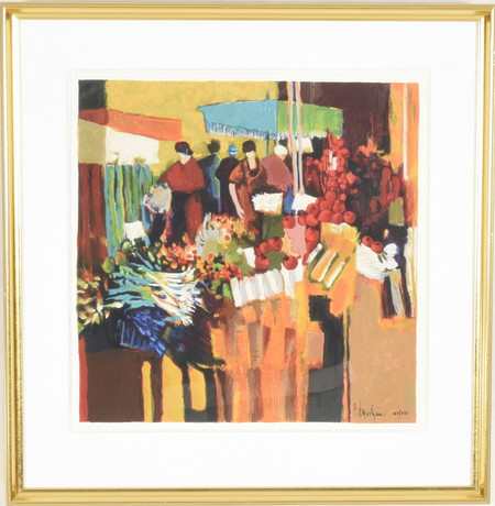CLAUDE FAUCHÈRE. Color lithography. Art - Engravings & Prints - Auctionet