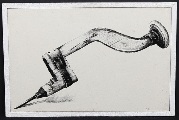 ANDERS LINDGREN. "The drill". Ink, monogram signed and dated AL 73. Art ...
