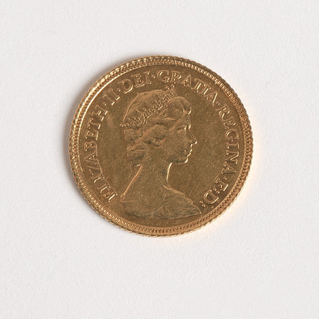 GOLD COIN, 22k gold, Elizabeth II, 1982. Coins, Medals & Stamps - Coins ...