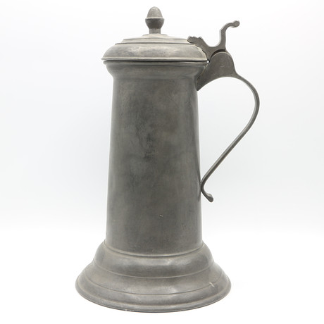 TENNKANNA MED LOCK ANTIK TYSKLAND. Silver & Metall - Tenn, Mässing ...