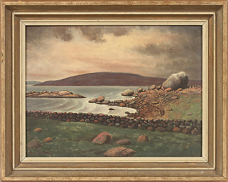 Board CARLSSON, oil on panel, signed o dat 1944. Art - Paintings ...