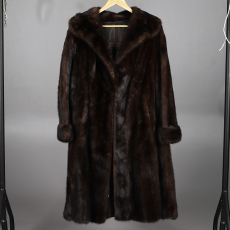 MINKPÄLS, Maxwell Croft, London/Bath, 1960-tal, mörkbrun. Vintagekläder ...