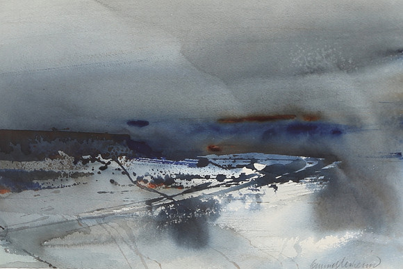 GUNNEL MOHEIM. Akvarell, signerad. Konst - Måleri - Auctionet