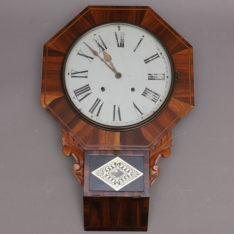 WALL CLOCK, so-called drop clock, end of the 19th century, USA. Clocks ...