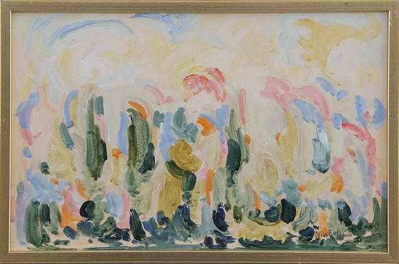 NILS EKLUND. OLJA på papp-pannå, signerad, 1900-tal. Konst - Måleri - Auctionet