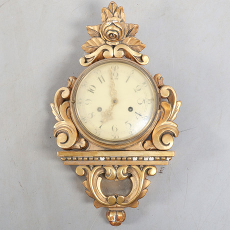 WALL CLOCK, Rococo style. Clocks & Watches - Wall Clocks - Auctionet