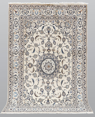 MATTA, persisk, Nain, med silkeinslag, 304 x 194. Mattor & Textil ...