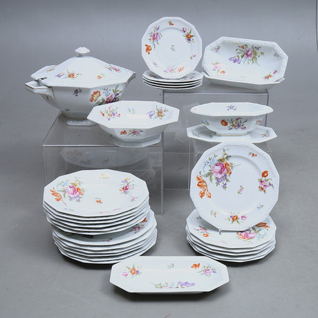 DINING PARTS, 29 pieces, porcelain, "Maria", Rosenthal, Germany ...