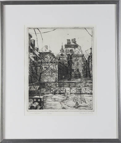 HASSE LINDROTH. Etsaus, "Junotäppen", signeerattu, 7/140. Taide ...