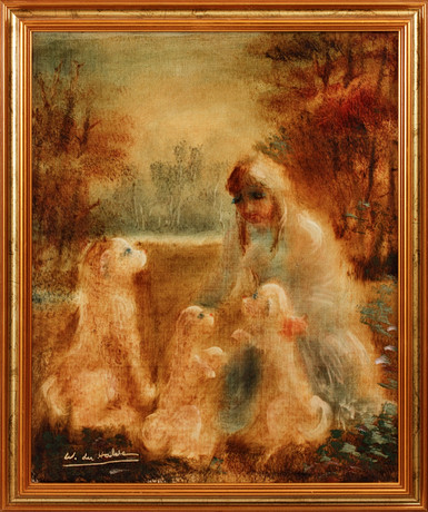 WALTER DU HALDE. Oil on canvas, signed. Art - Paintings - Auctionet