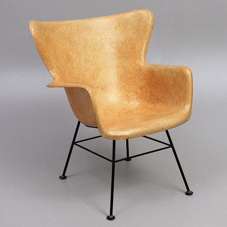 LAWRENCE PEABODY, 1950-tal, ''Wingback'' for Selig, glasfiber. Möbler ...