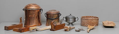 COPPER OBJECTS and POPULAR etc., 1800-1900s. Folk art - Auctionet