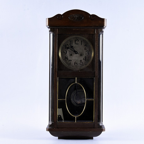 WALL CLOCK, oak, 20th century. Clocks & Watches - Wall Clocks - Auctionet