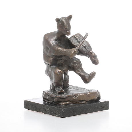 BROR MARKLUND. "Spelmann", from the Master Olof series, bronze ...