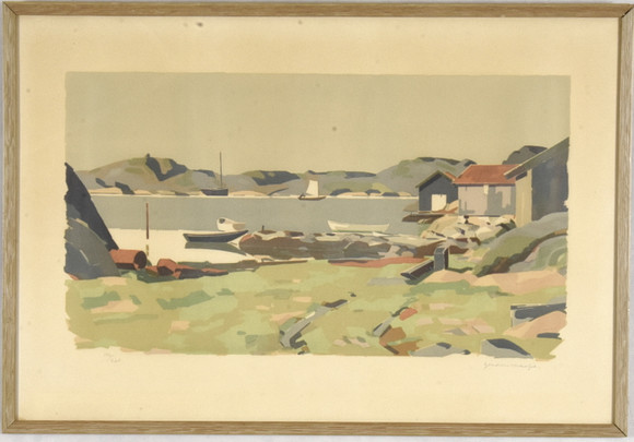 GORDON MACFIE. Färglitografi. Konst - Måleri - Auctionet