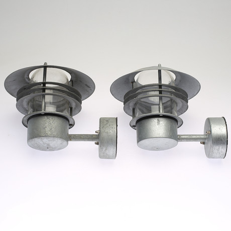 OUTDOOR LIGHTING, a pair, 2000s. Lighting & Lamps - Wall Lights - Auctionet