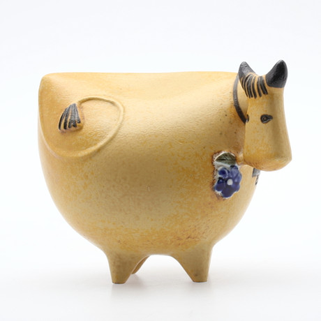 LISA LARSON. Figurine, stoneware, cow, from the series "Stora Zoo ...