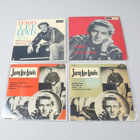 EP-SKIVOR, 4 st, Jerry Lee Lewis. Övrigt - Övrigt - Auctionet