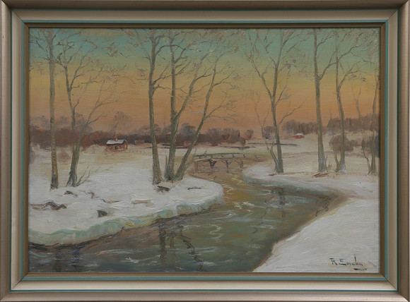 RAGNAR SWAHN. OIL on Board, signed, 1900s. Art - Paintings - Auctionet