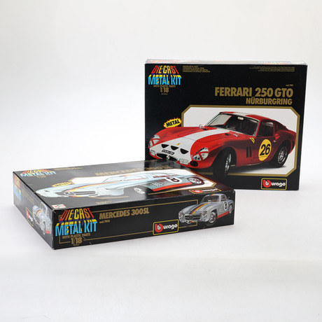 KITS, Bburago, Metal kit, 1/18, Mercedes 300sl, Ferrari 250GTO. Toys ...