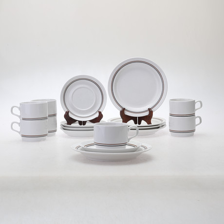 BERTIL LUNDGREN. COFFEE SET, 17 pieces, porcelain, "Sierra", Rörstrand ...