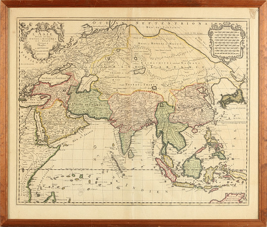 JAN BARENT ELWE - Karta, Asia, 1792. Böcker, Kartor & Handskrifter ...