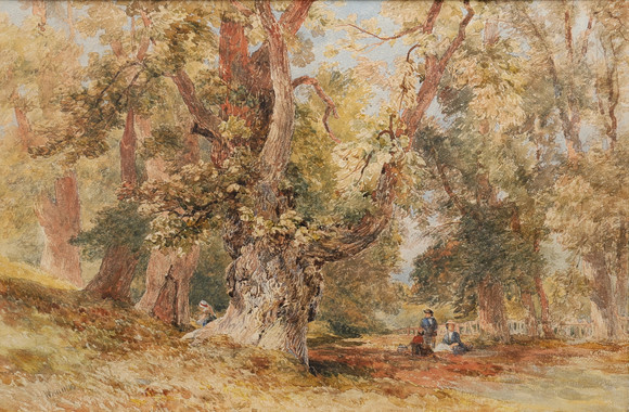 W BENNETT, 19TH CENTURY. PARQUE BETCHWORTH, SURREY. Arte - Pintura ...