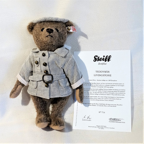 STEIFF NALLEBJÖRN Livingstone, med låda och certifikat. Leksaker ...