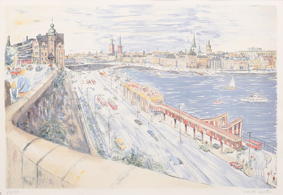 JEANETTE KARSTEN (FÖDD 1967). Motiv från Slussen, Stockholm ...