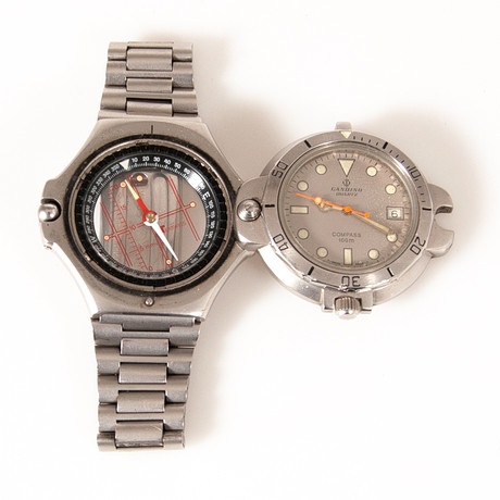 CANDINO COMPASS 100M. Men's watch, quartz, steel, integrated compass ...
