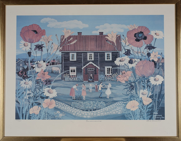 STINA SUNESSON. "A Summer Visa", offset print, signed and numbered 197/ ...