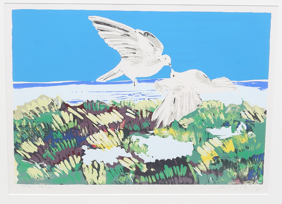 HARDY STRID. Doves of peace, color serigraph no. 77/150, signed. Art ...