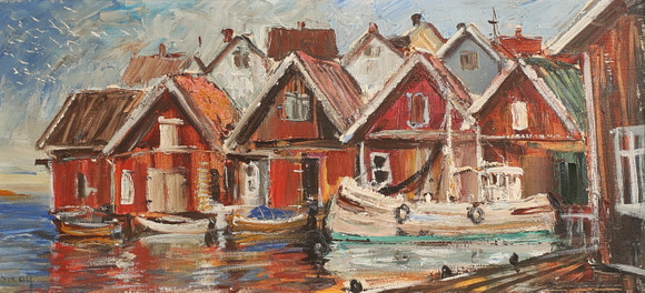 ALF JOHANSSON. Oil on canvas, signed. Art - Paintings - Auctionet