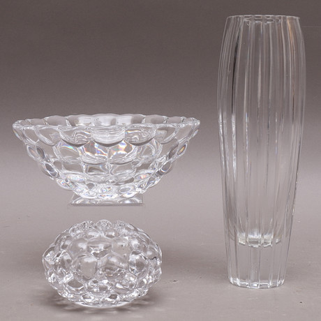 Maljakko, KULO & KYNTTILÄ, 3 osaa, lasi, Kosta & Orrefors. Lasi - Muut ...