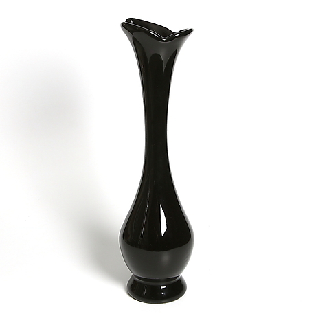 FLOOR VASE, glass, dog bone vase, 20th century. Glass - Other - Auctionet