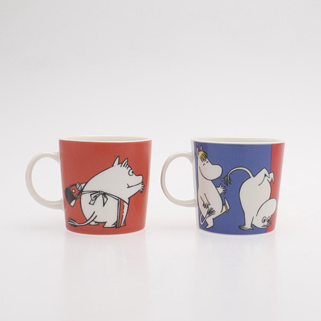 MUMINMUGGAR, 2 ST, "FAMILJEN" OCH "MUMINMAMMA", Moomin Characters ...