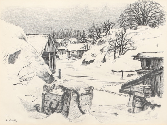 STEN REGNELL. "Hand race". Charcoal pen, signed and dated 770101. Art ...