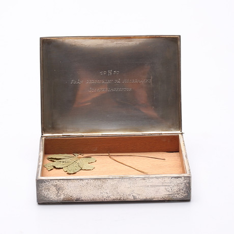 CIGARRETUI, silver, 1900-tal. Silver & Metall - Silver - Auctionet