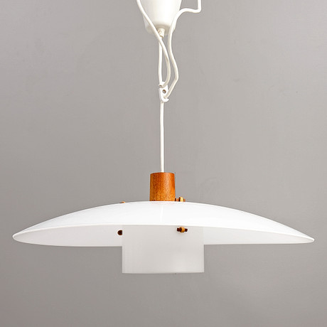 TAKLAMPA, 1960-tal, teak och plast. Belysning & Lampor - Taklampor ...