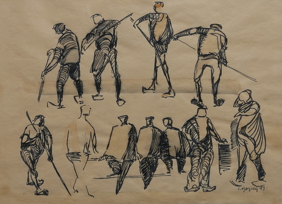 IVAR MORSING. Drawing, signed and dated -59. Art - Drawings - Auctionet
