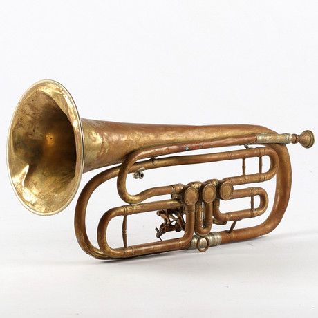 ALTHORN, mässing, Ahlberg & Ohlsson, Stockholm. Samlarföremål ...