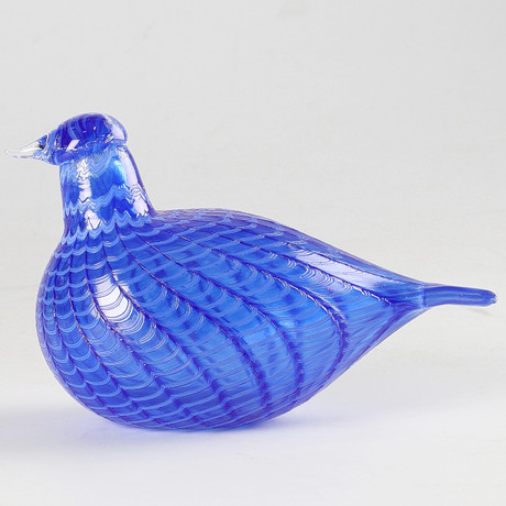 OIVA TOIKKA. Glass bird, "Bluebird" from the series "Birds", Iittala ...