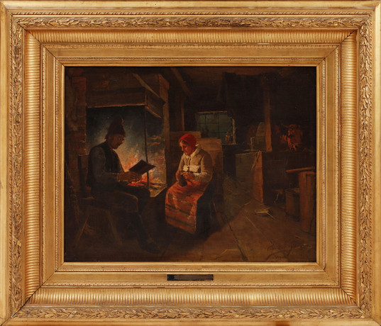 ANNA NORDGREN. Olja på duk, signerad. Konst - Måleri - Auctionet