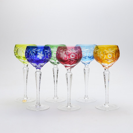 GLASSWARE, 26 pieces, Nachtmann Bleikristall, Germany. Glass ...