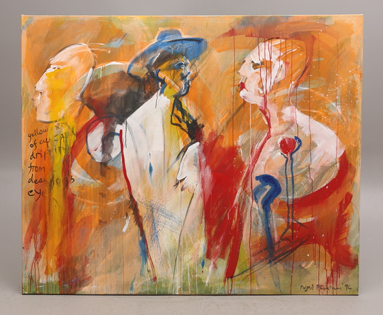 NIGEL PACKHAM. "Yellow men of custard dripping from dead dog's eye ...