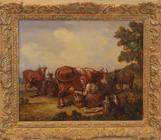 ALEXANDER CLEMENS WETTERLING. olja på duk, signerad och daterad 1856 ...