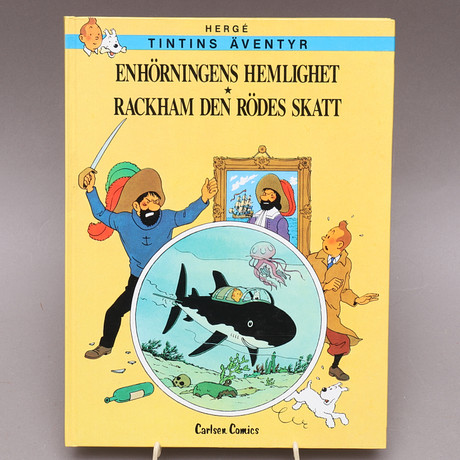 BOOK, The Adventures of Tintin, The Secret of the Unicorn & Rackham the ...