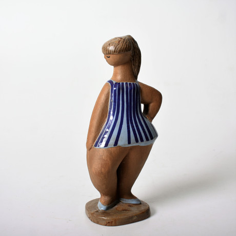 LISA LARSON. FIGURE "Dora" stoneware Gustavsberg. Ceramics & Porcelain ...