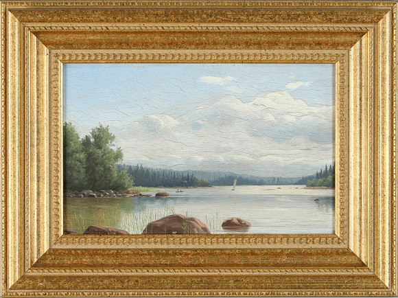 CARL JOHAN GRANBERG (1853-1916). Kustlandskap. Konst - Måleri - Auctionet