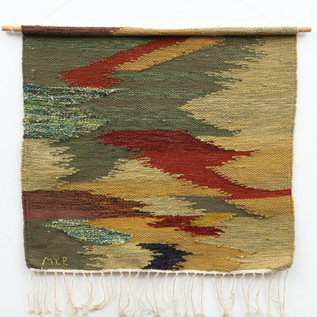 WALL TAPE, woven, monogram signed MYP. Carpets & Textiles - Textiles ...